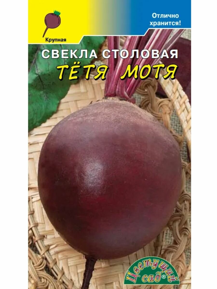 Свекла Тетя Мотя 2 г, крупноплодный среднеранний урожайный сорт, для кулинарии, переработки и длительного хранения