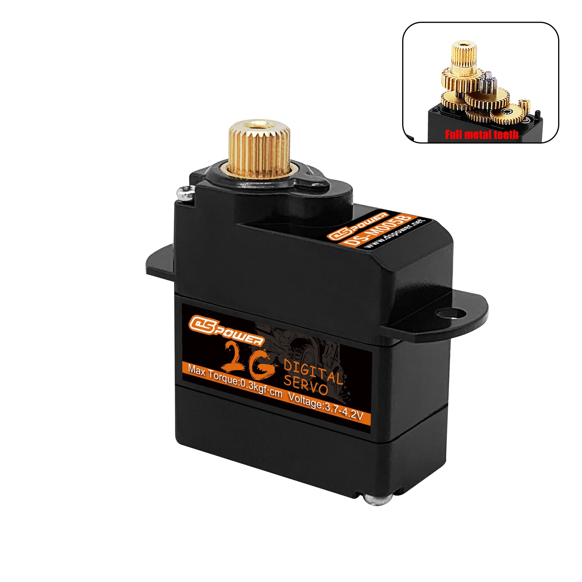 DSPOWER DS-M005 2G Digital Servo с полными металлическими зубьями