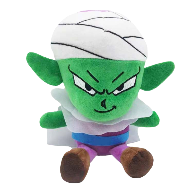 Мягкая плюшевая игрушка Dragon Ball Super Saiyan, зеленая плюшевая кукла Вегета и Пикколо из аниме с наполнителем из полипропиленового хлопка, милая плюшевая игрушка Dragon Ball для детей, подростков и фанатов, идеальный подарок на рождение ребенка.