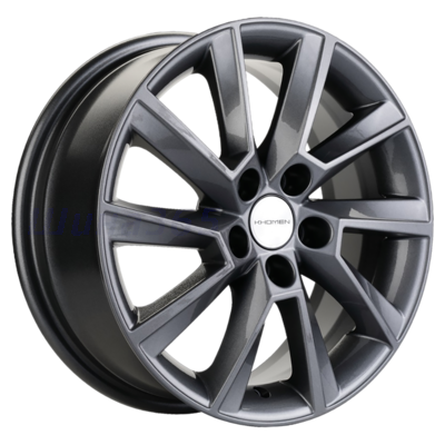Литой колесный диск Khomen Wheels KHW1604 (Fabia/Polo) 6x16/5x100 ET45 D57,1 Gray