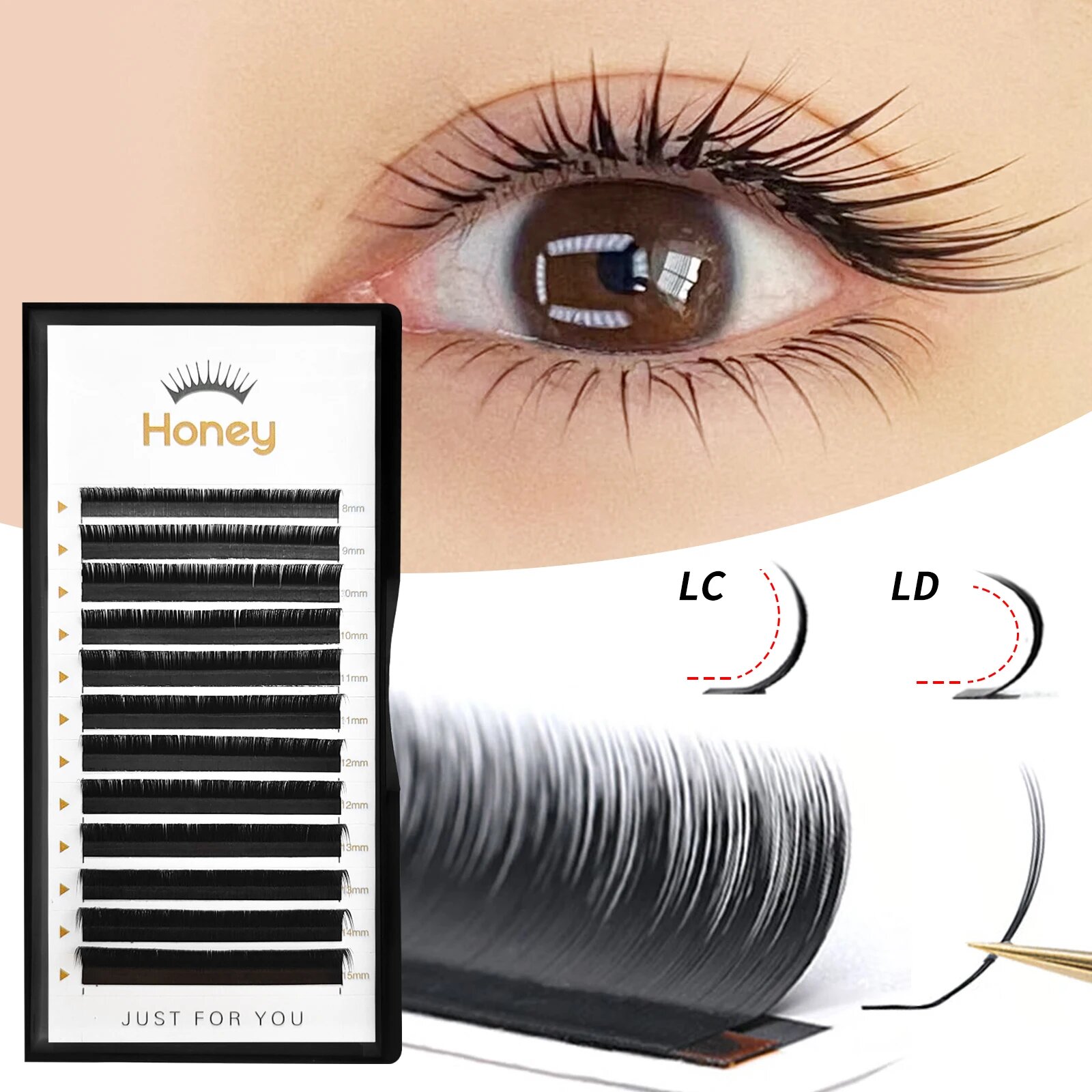 Накладные ресницы Honey LC Camellia