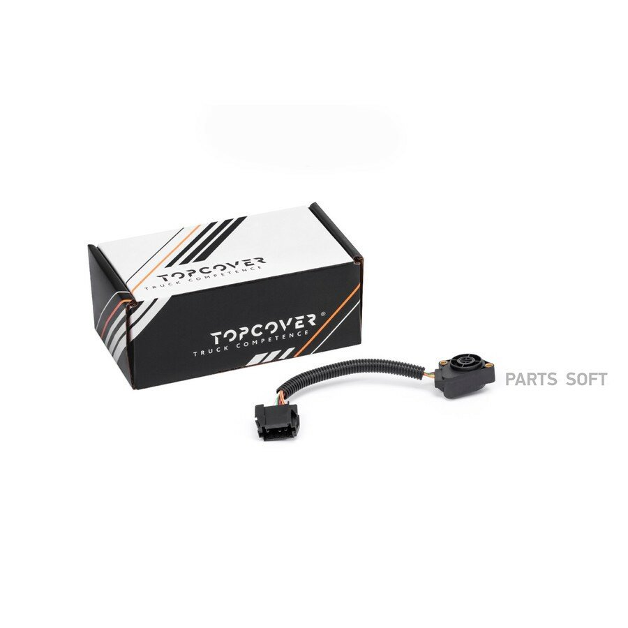 TOPCOVER T0945-7001 Реостат педали газа VOLVO TRUCK FH/FM старый тип 21116880(черная плоский разъем на 5 кон с проводом)