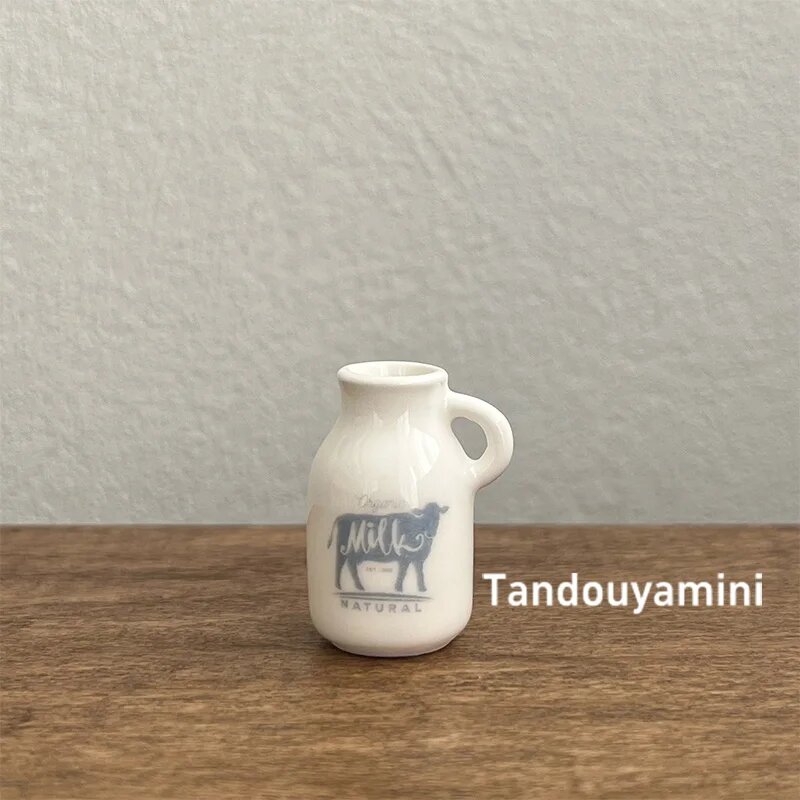 Миниатюрная керамическая кувшинка для молока Tan Dou Ya 1:6, 1:8 1