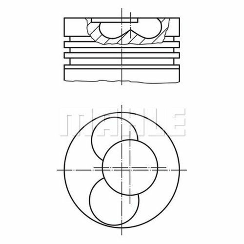 Поршень Knecht/Mahle 0309002 для VW Caddy III, Golf V