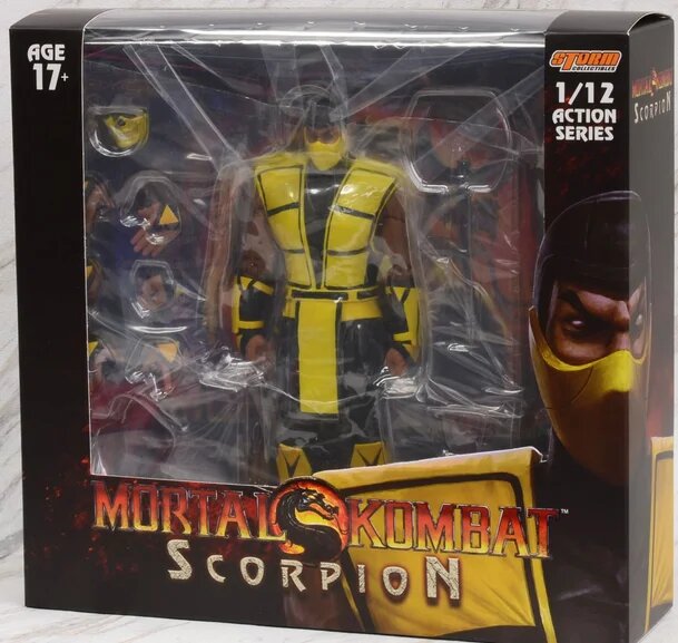 Фигурка Mortal Kombat Скорпион 1/12 Storm Collectibles, жёлтый