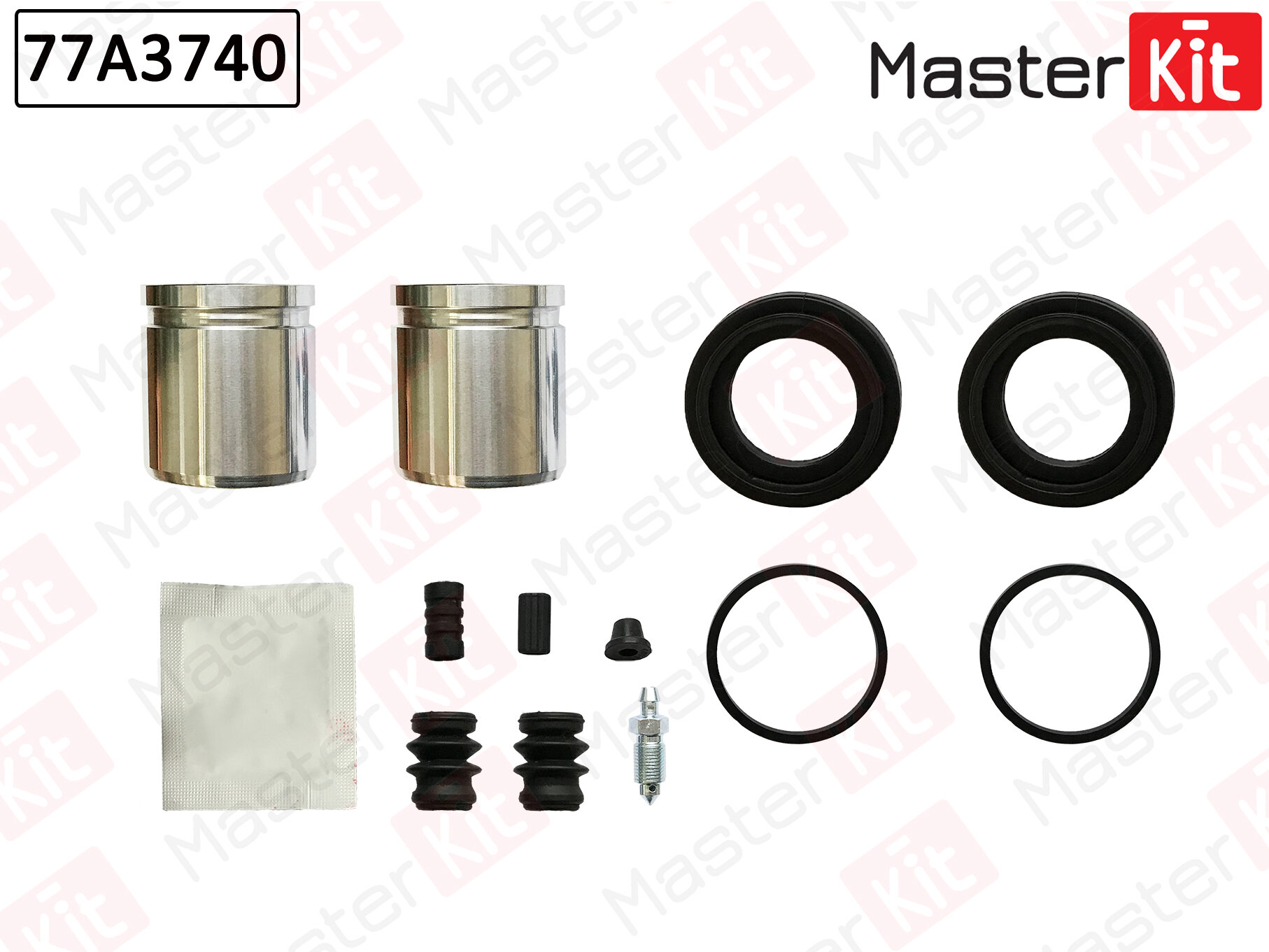 Ремкомплект тормозного суппорта + поршень Nissan NP300 NAVARA (D40) 2004 -, PATHFINDER III (, MASTERKIT 77A3740