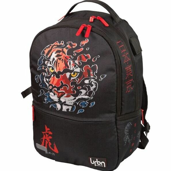 Рюкзак "deVENTE. Red Label. Tiger" подростковый 39x30x17 см (19 л) вес 750 г, эргономичная вентилируемая спинка