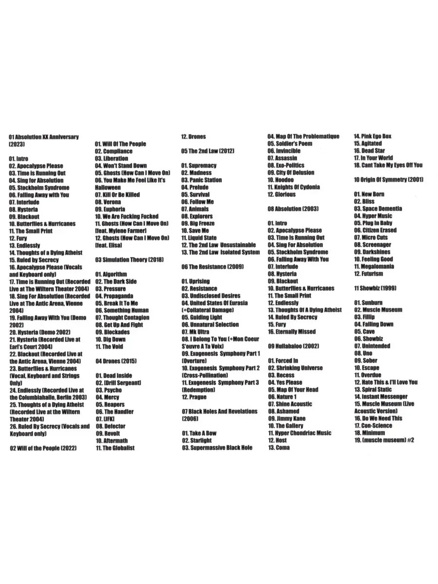 Muse (MP3 Флешка) — фото 1