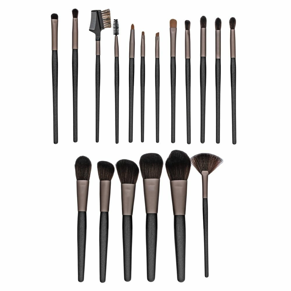 Набор аксессуаров для макияжа MIMO Makeup Brush Set Black 18 шт