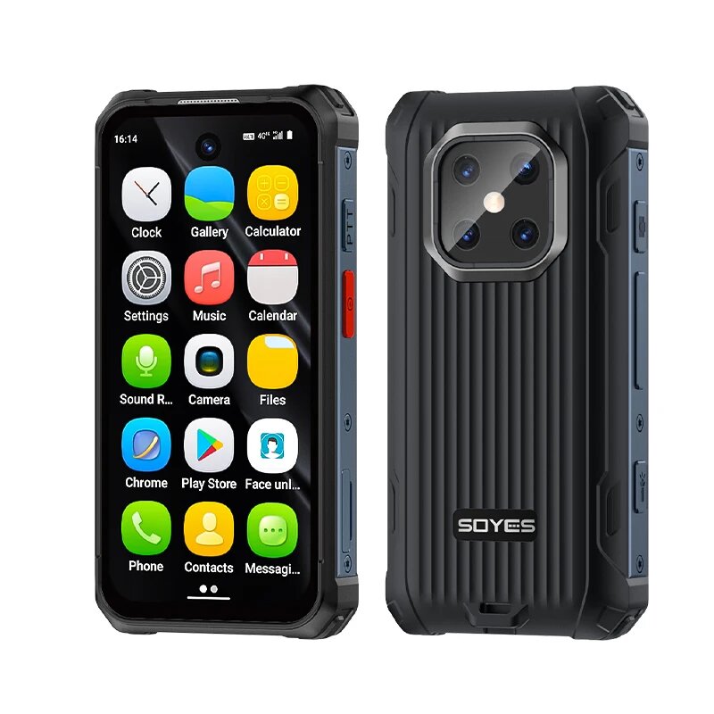 Смартфон SOYES MAXO, 6 ГБ ОЗУ, 128 ГБ ПЗУ, Водонепроницаемость IP68, Аккумулятор 3000 мАч, Экран 3,88 Дюйма, Android 12, Face ID