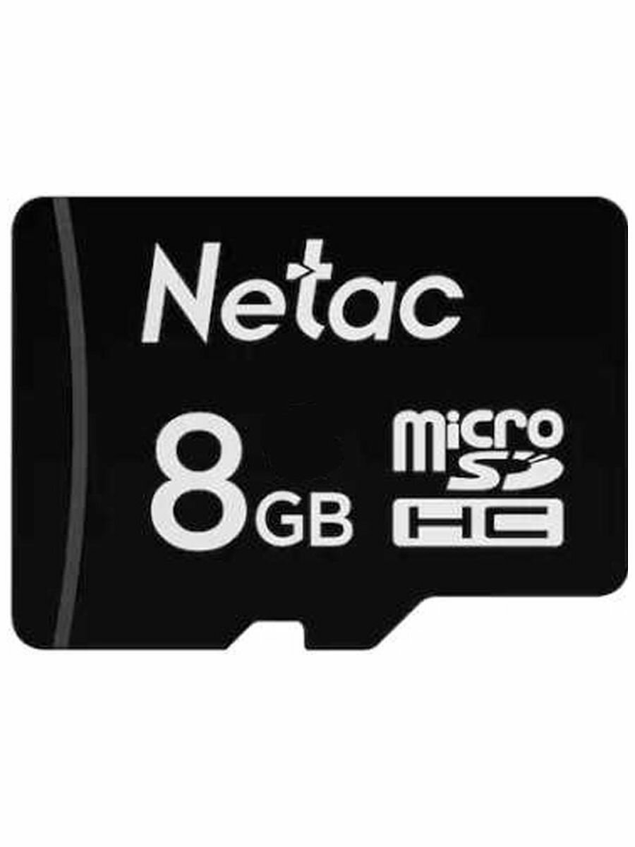 Netac P500 Standard 8 ГБ Карта памяти microSDHC, NT02P500STN-008G-S