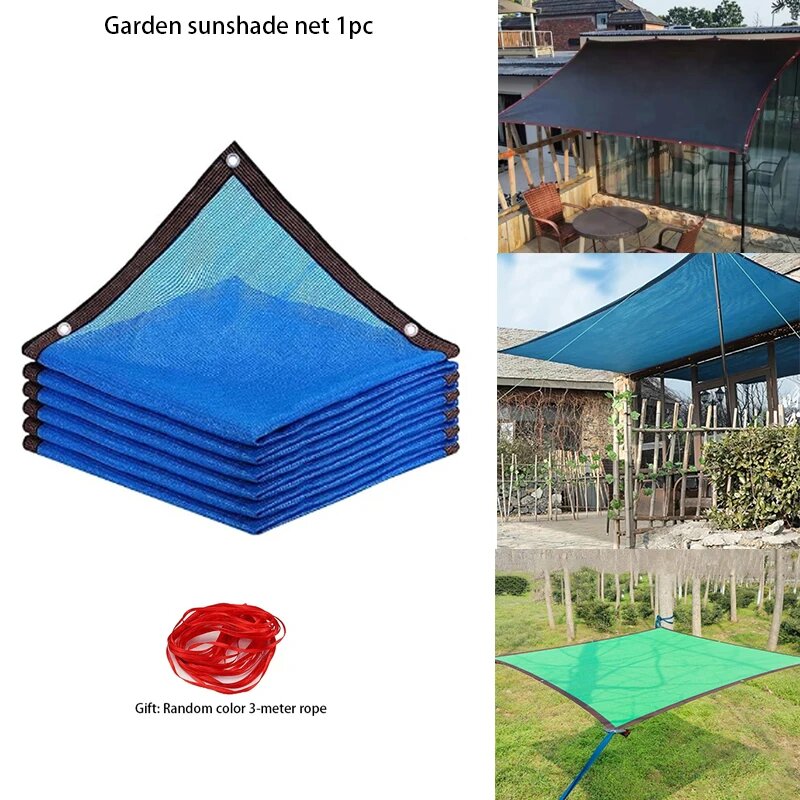 Солнцезащитная сетка из HDPE для сада 2x3m, blue