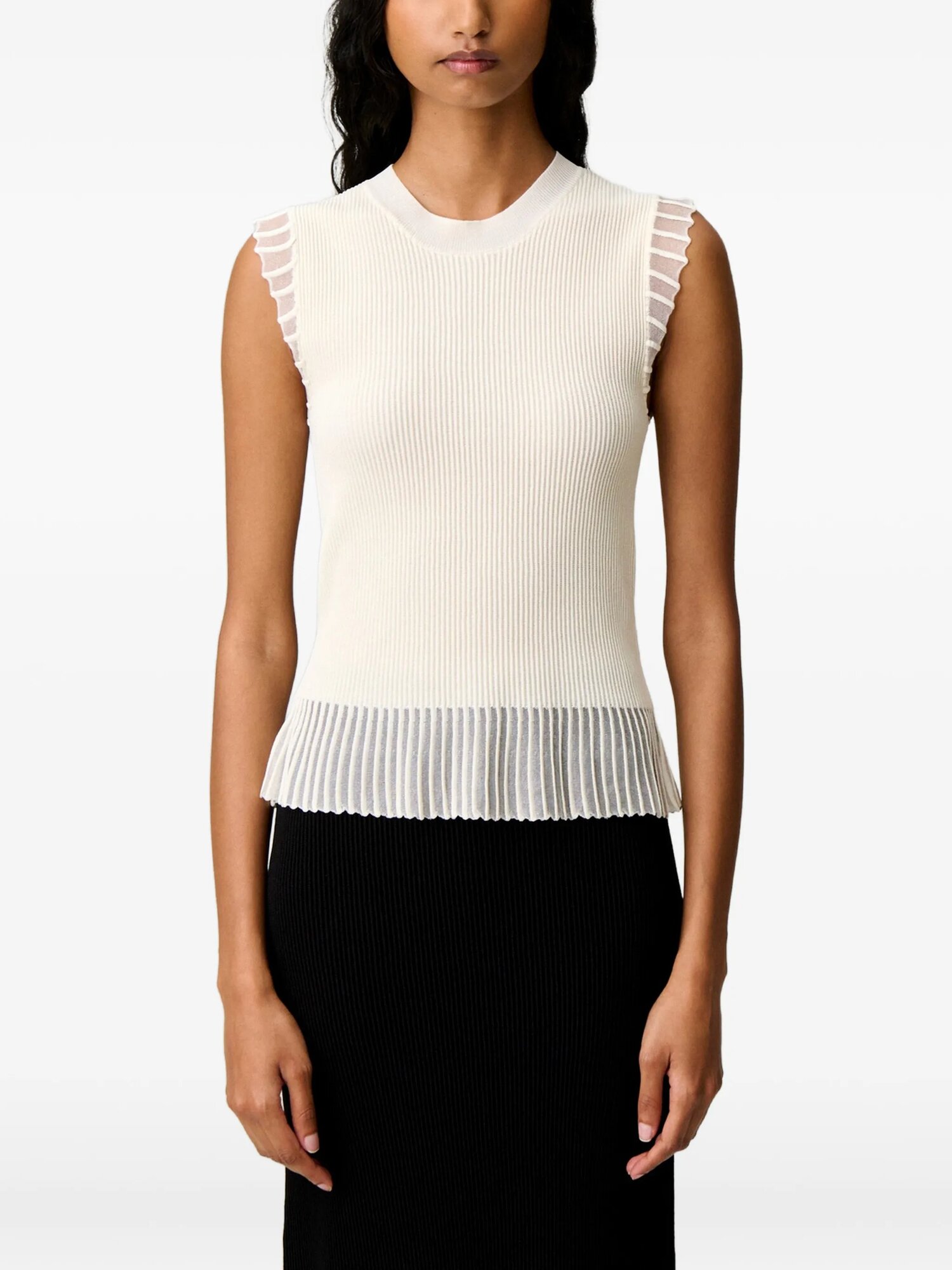 Топ CLAUDIE PIERLOT High-neck knit top, размер 42 — фото 1