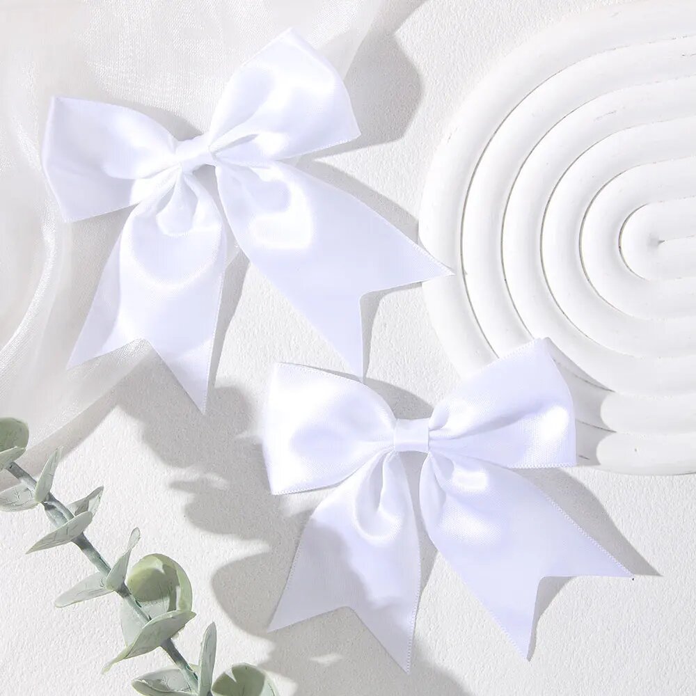 CUTE BOWS сине-белые ленты с бантами для девочек DLD-0029x2
