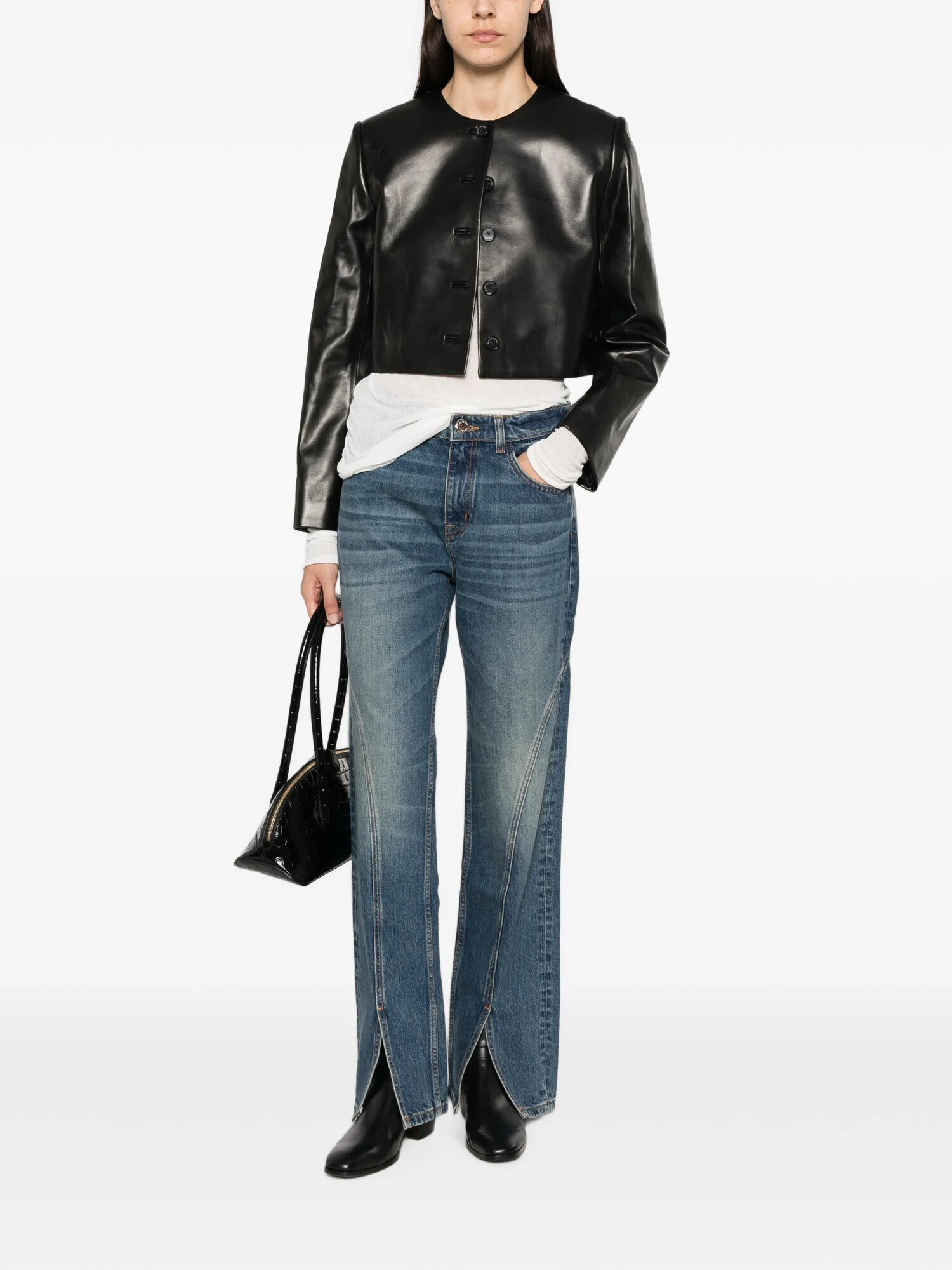 Куртка Brandon Maxwell Ryder, размер 4, black — фото 1