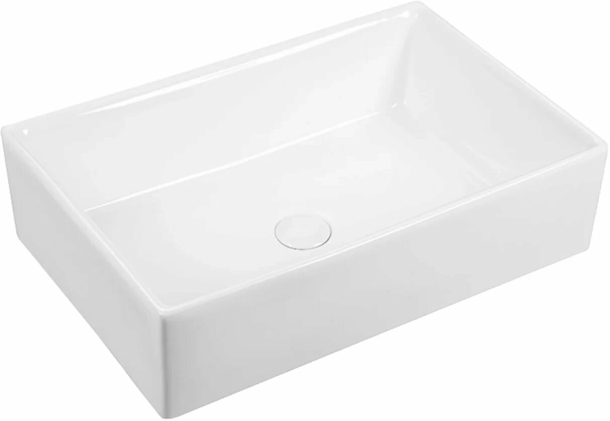 Накладная раковина Ceramicanova Element CN5013, фарфор, белый, 59×39×16 см