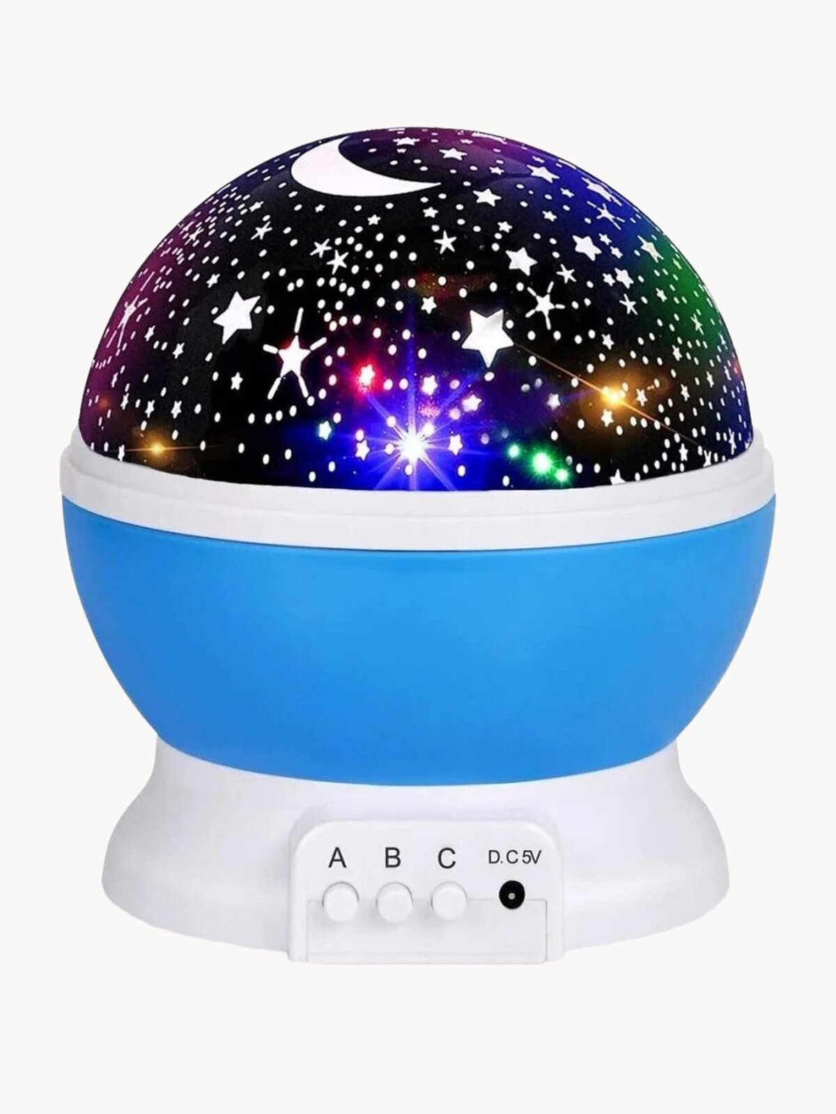 Ночник-проектор Star Master Звездное небо 012-1361, 2.6 Вт, цвет арматуры: синий, цвет плафона: бесцветный