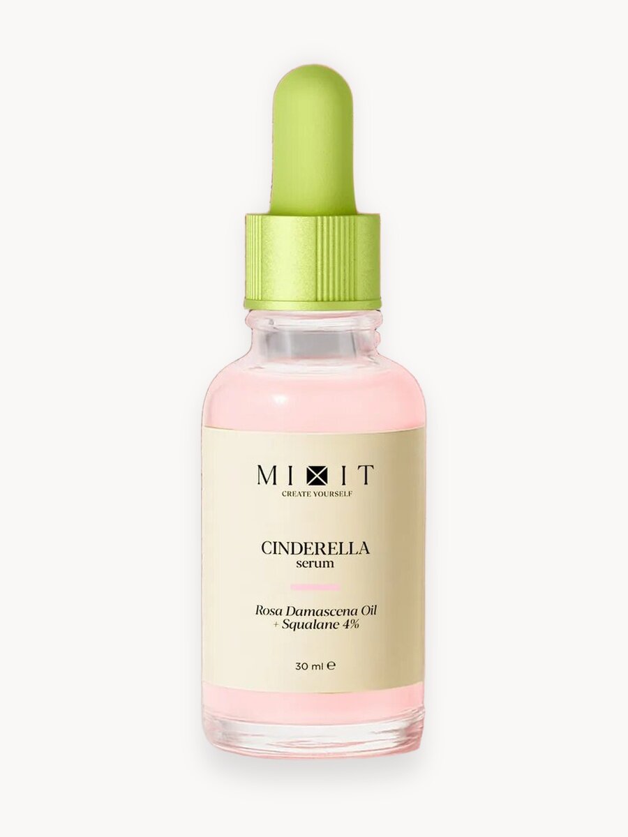 MIXIT Сыворотка для лица увлажняющая с маслом розы, гиалуроновой кислотой и скваланом SKIN CHEMISTRY SERUM, 30 мл
