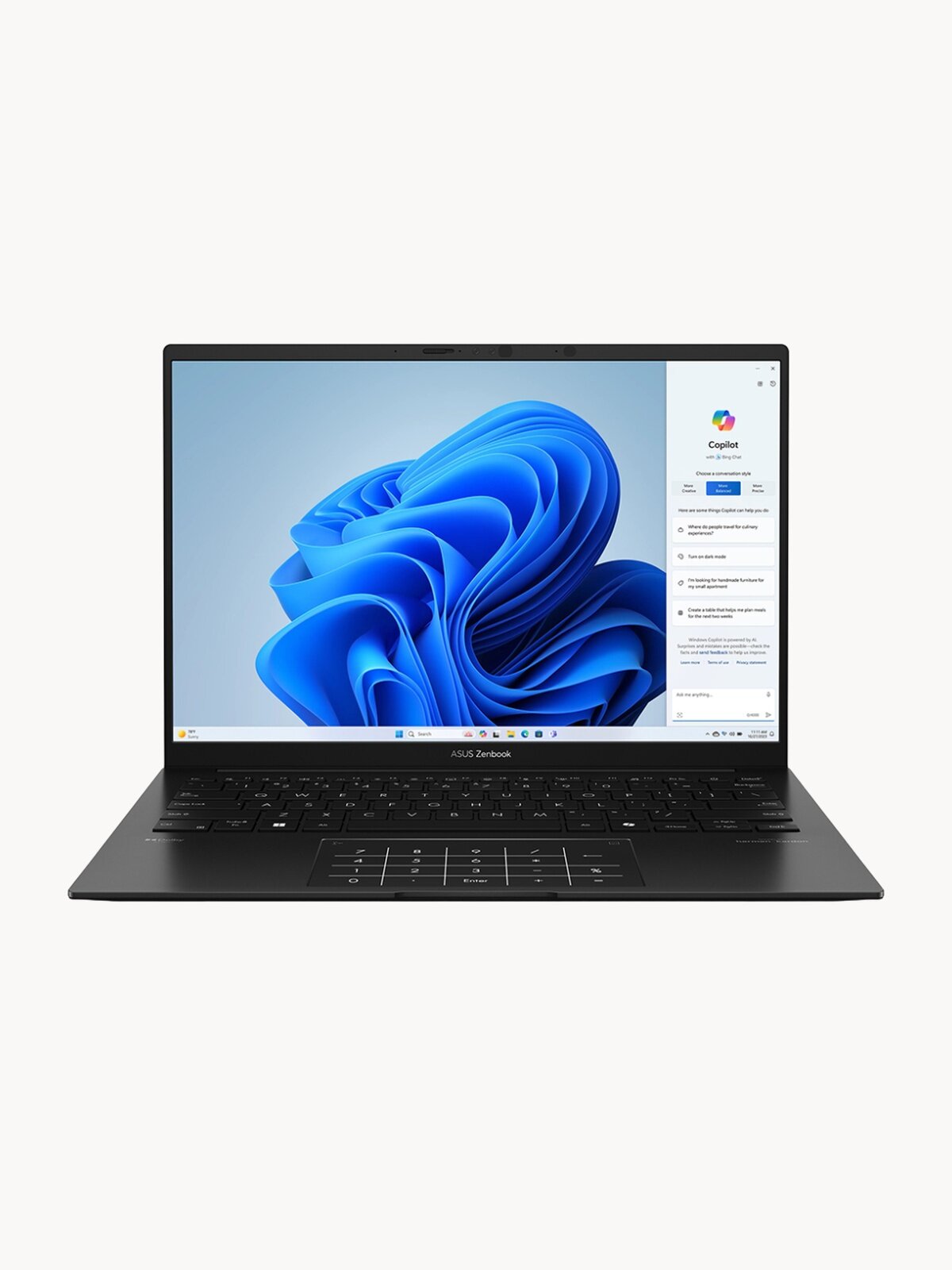 Ноутбук ASUS ZenBook 14 OLED UM3406KA-PP181 Ryzen AI 7 350/32G/1T SSD/14" 3K(2880×1800) OLED/Radeon/No OS Черный