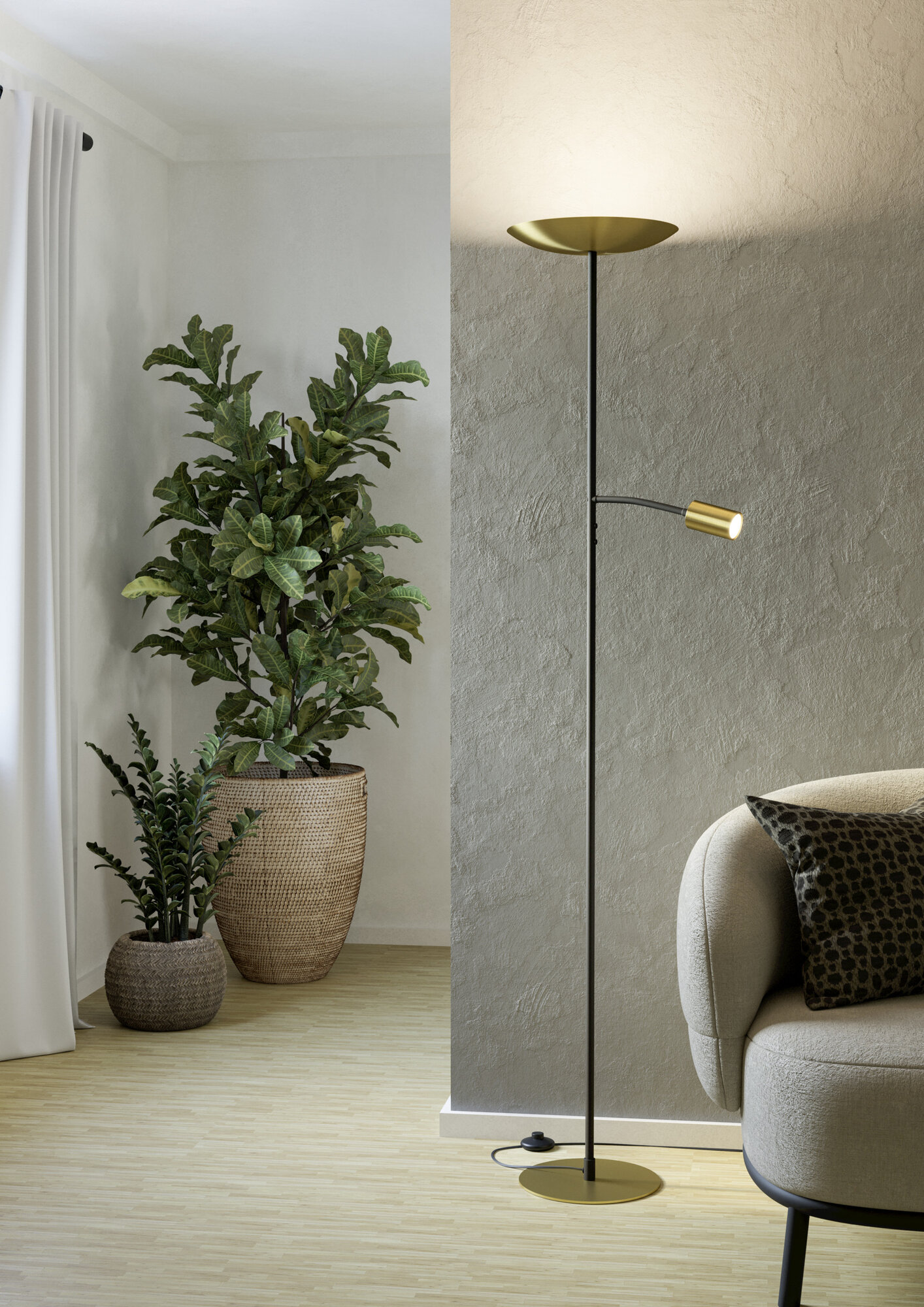 Торшер EGLO CONIVARINO 901979, сенсорный выключатель, 2 LED-лампы, 2700 К