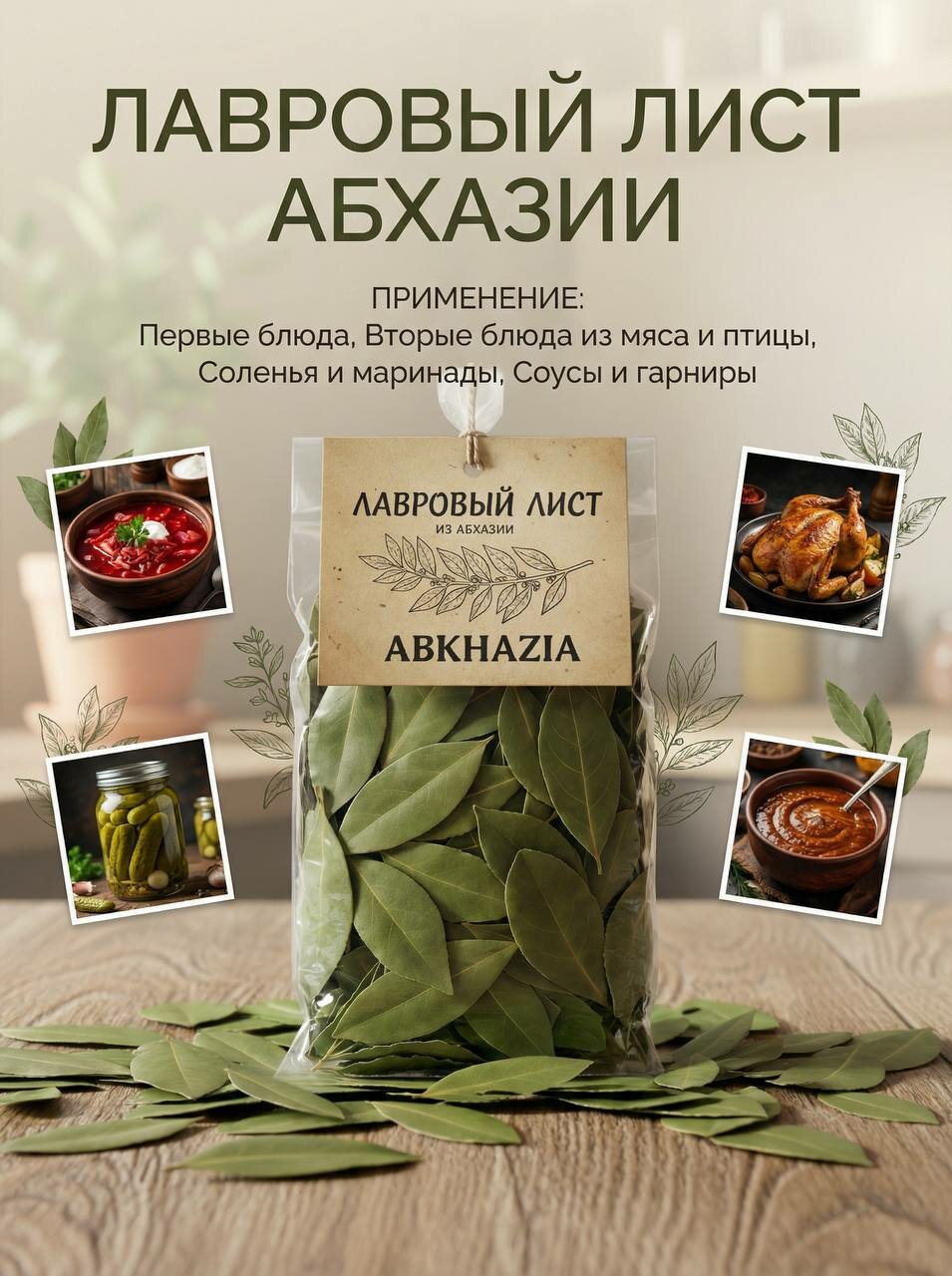 Лавровый лист 100 гр Абхазия
