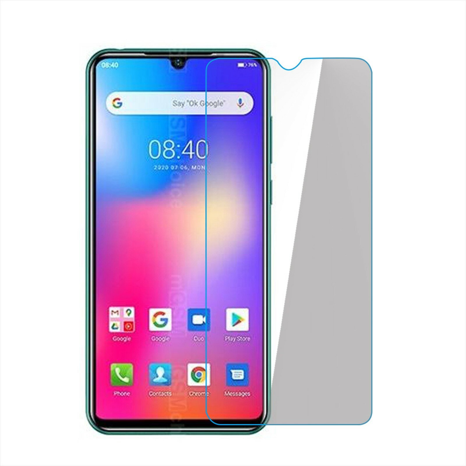 Защитное противоударное стекло MyPads для Doogee N20 PRO с олеофобным покрытием