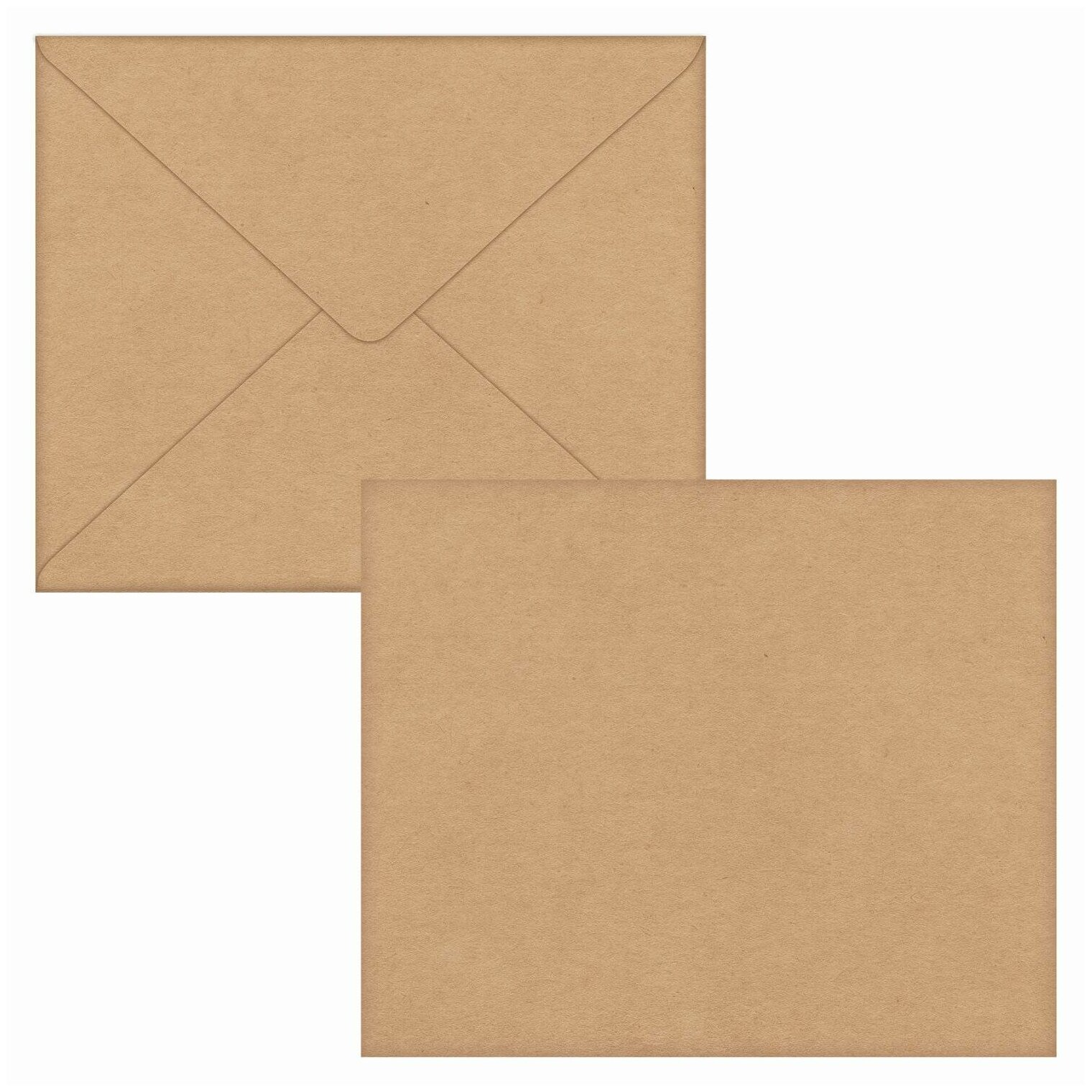 Конверты с3 (330х410 мм) крафт, без клея, 90 г/м2, комплект 100 шт, треугольный клапан