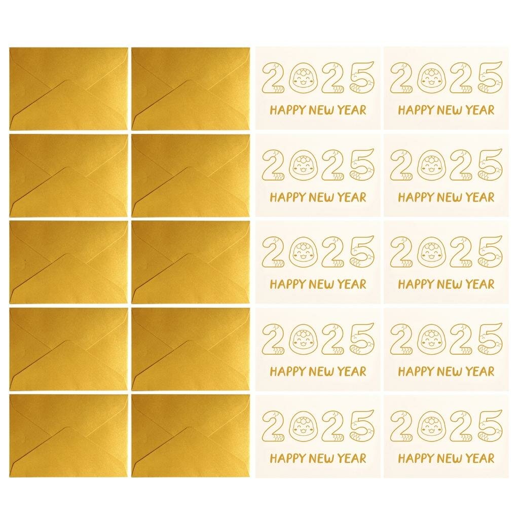 Карточки «Год Змеи» к Китайскому Новому году (10 шт.), Тип А