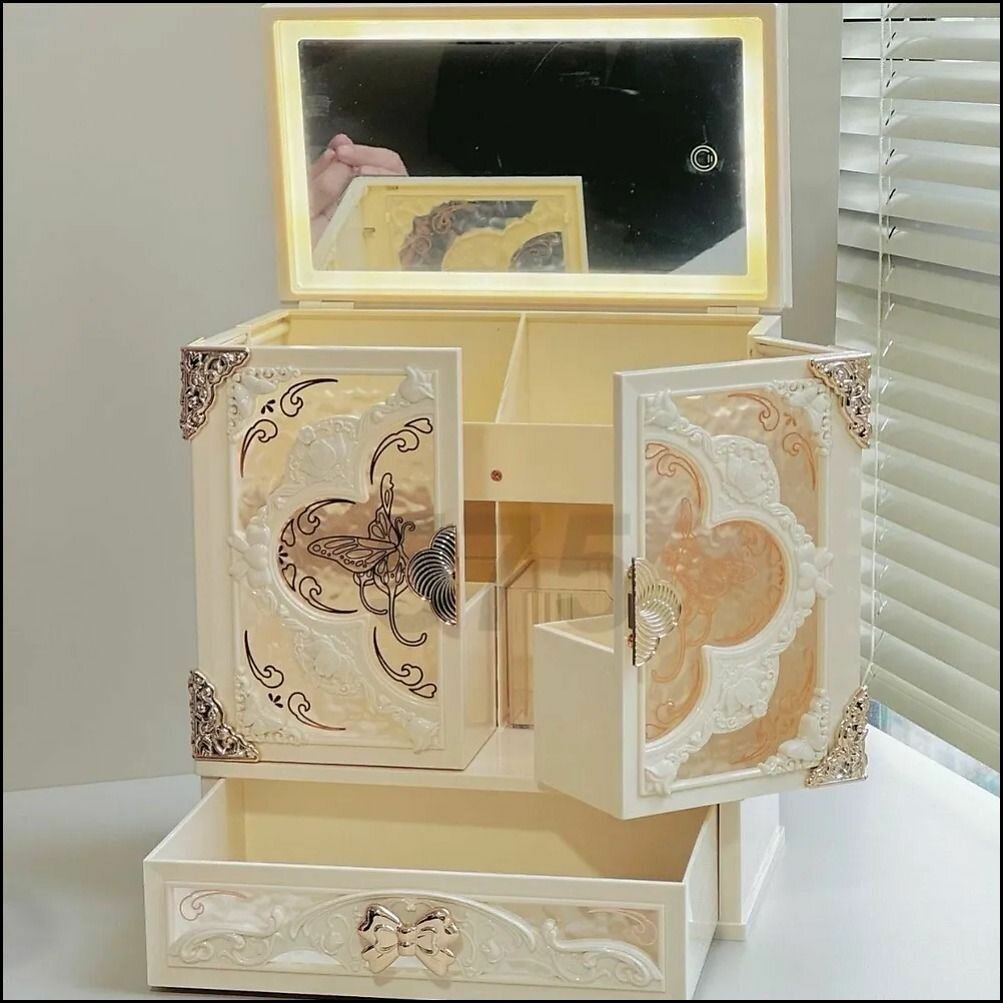 Подарочная коробка пустая Flower Knows All in - для косметики, хранения, подарка (28x18x31 см) Красивая дизайнерская брендовая коробочка