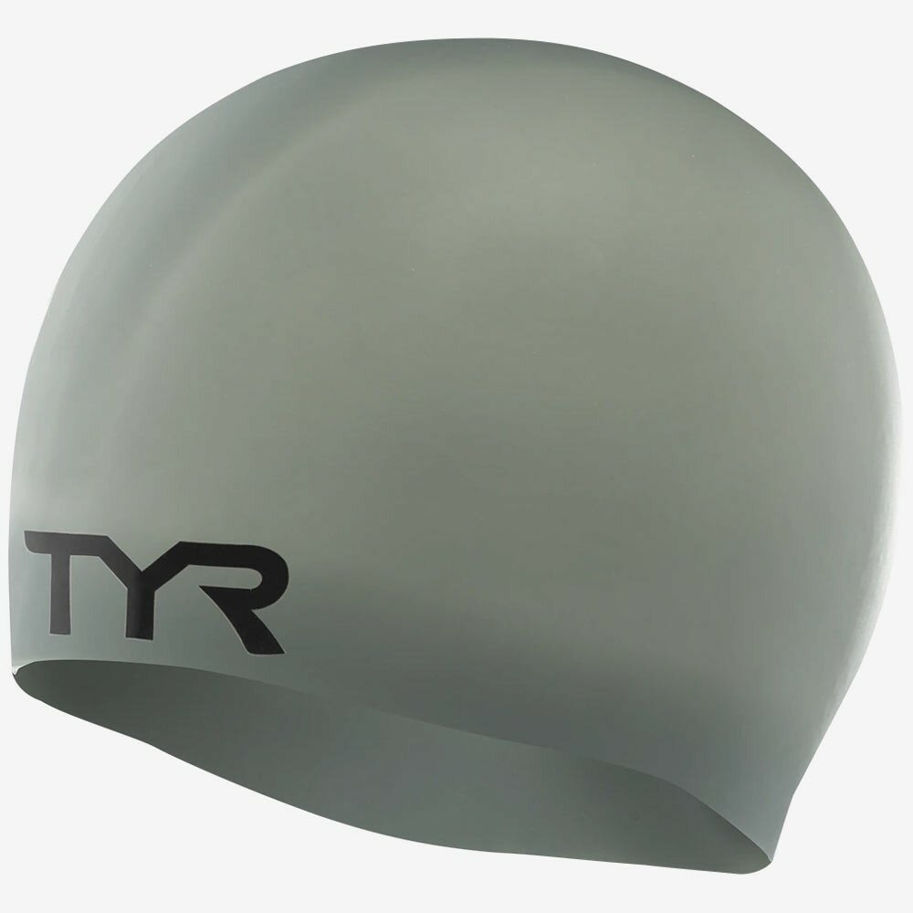 Шапочка для плавания TYR Wrinkle Free Silicone Cap (019 Серебристый, O/S)