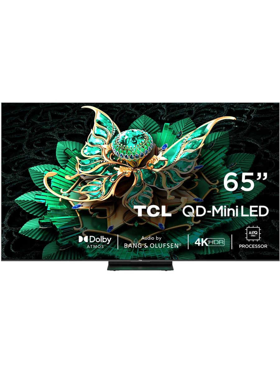Телевизор TCL 65C7K QD-Mini LED 65" QLED, 4K Ultra HD, черный, смарт ТВ, Google TV