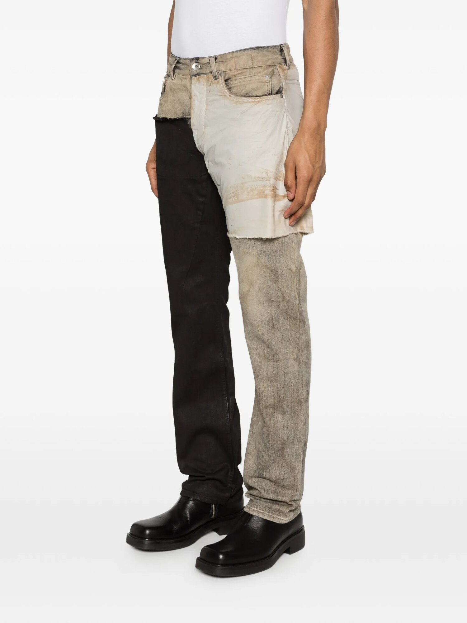 Джинсы Rick Owens Patchwork jeans, размер M, black/black — фото 1
