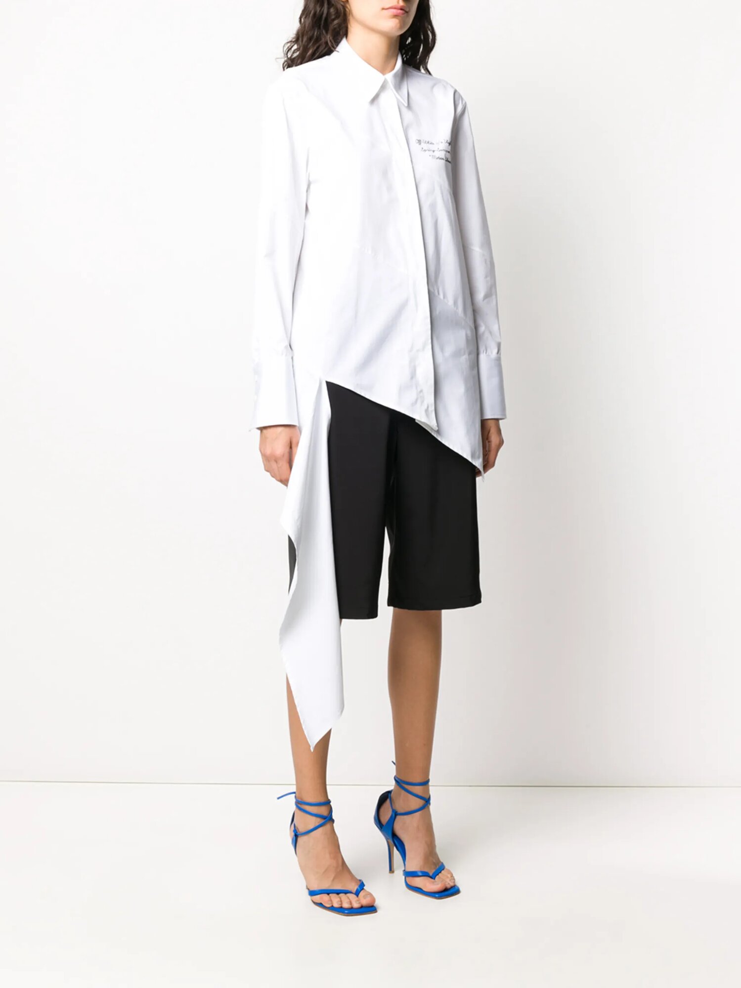 Рубашка Off-White, размер 38, бежевый/белый — фото 1