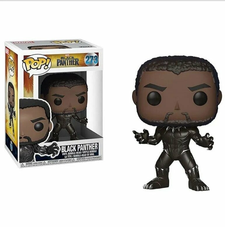 Коллекционная фигурка Funko Pop Черная Пантера #273 Black Panther (Черная Пантера)