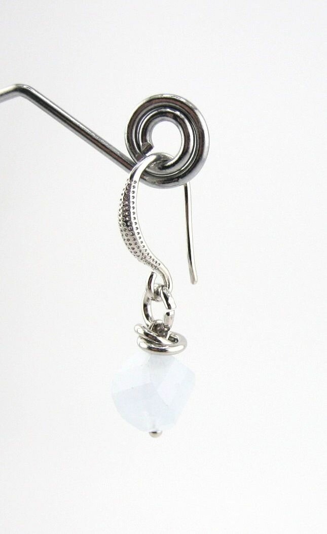 Серьги, аквамарин