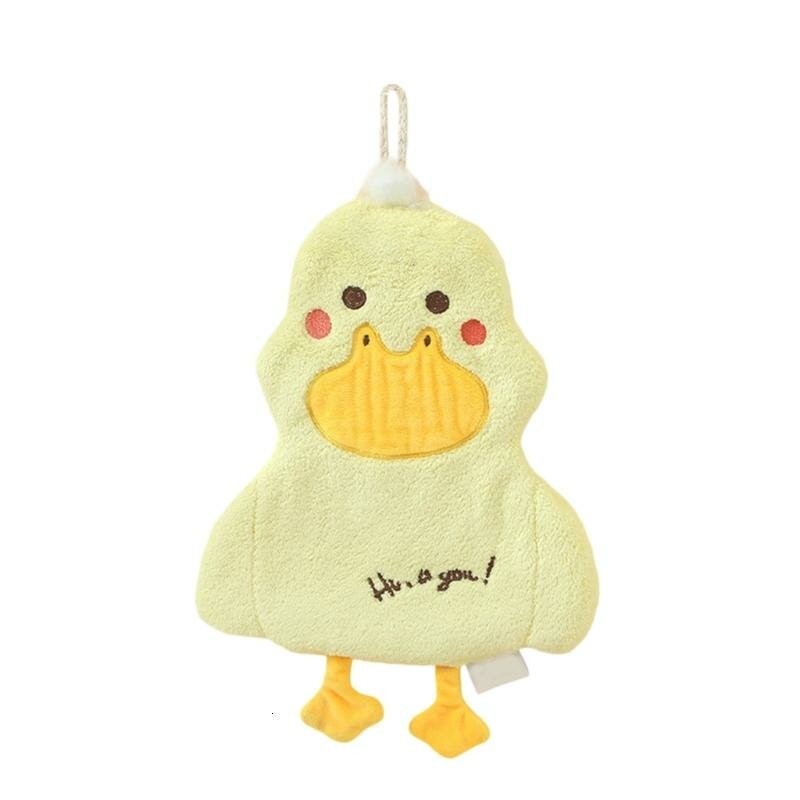 Детское полотенце с мультяшными животными, Привет, привет, утка желтая