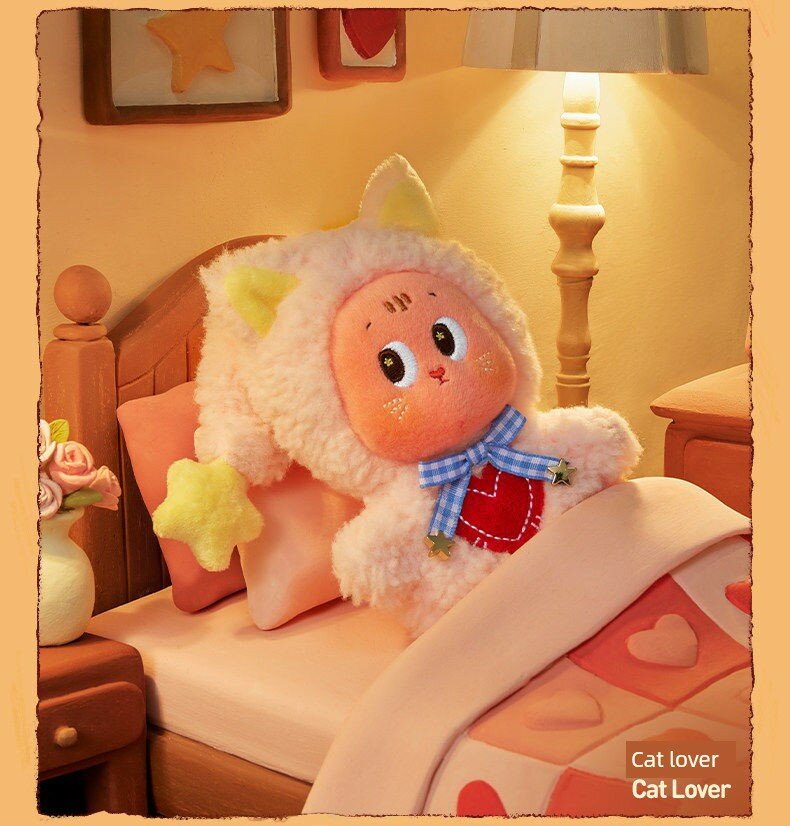 POPMART Twinkle Starry Series Плюшевый брелок-ключенок с крекером любовь к кошкам, нераспечатанный