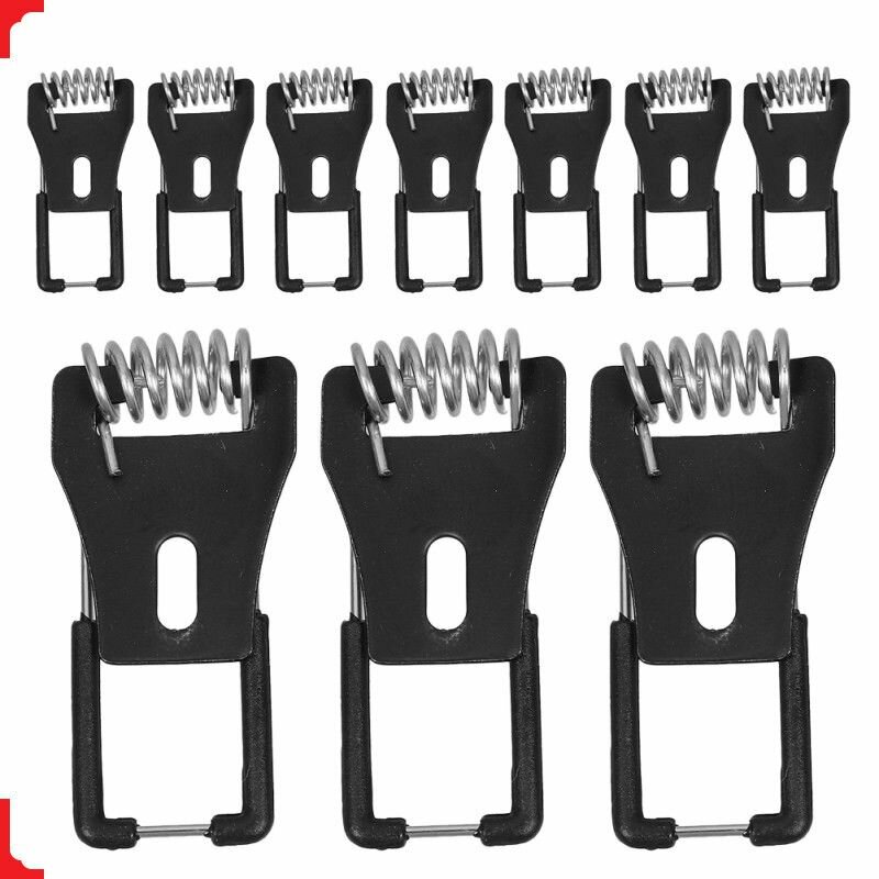 10 шт. пружинных кронштейнов для потолочных светильников, пружинные зажимы для встраиваемого освещения, маленькие крепления для потолочных ламп и прожекторов 4.50X2.10X0.70CM