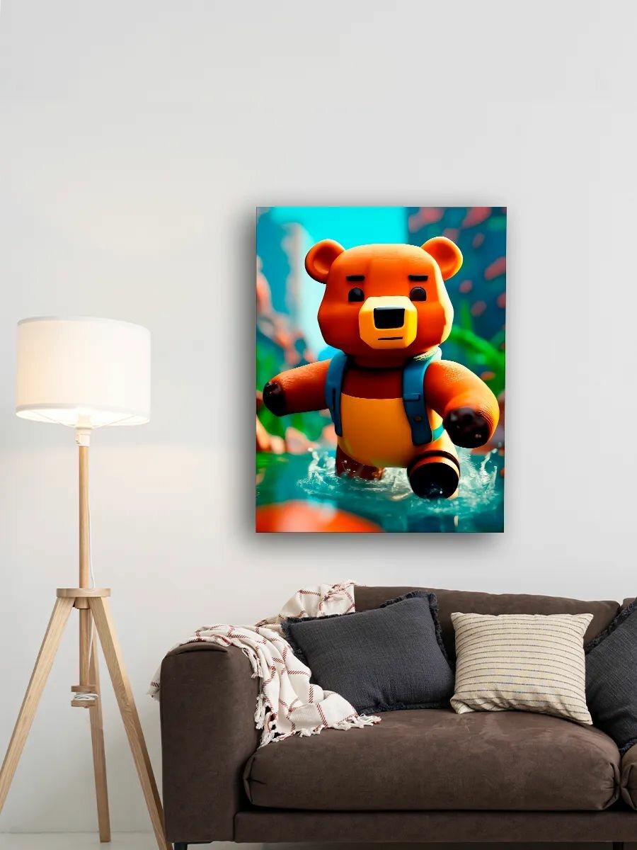 Постер на стену Super bear adventure, , плакат 1шт, А3 размер. — фото 1