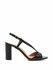 Босоножки Via Roma 15 T-strap heeled sandals, размер 39, black/black