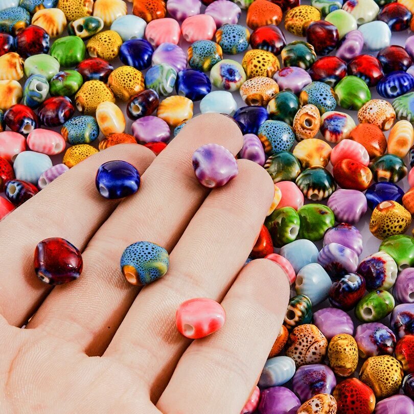 Бусины керамические ракушки, 10 шт, цвет M651