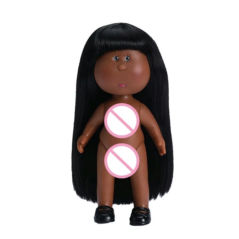 Aitoyya мини-кукла-картошка 14 см виниловая для сборки Черный, Black-black B