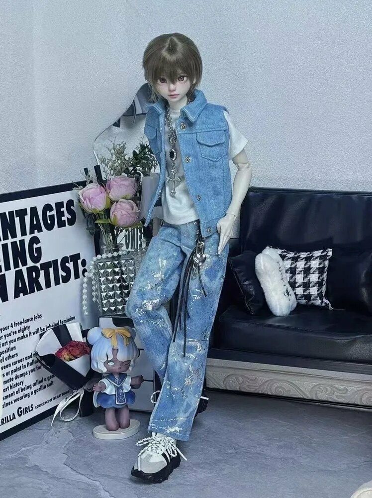 Джинсовый комплект для BJD-куклы 45 см