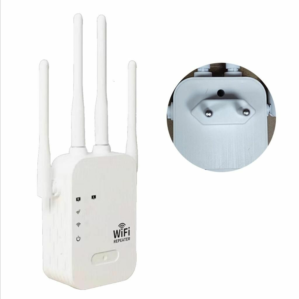 Wi -Fi Repeater Router Booster 2,4 ГГц расширитель четырех антенн Wireless, Европейский