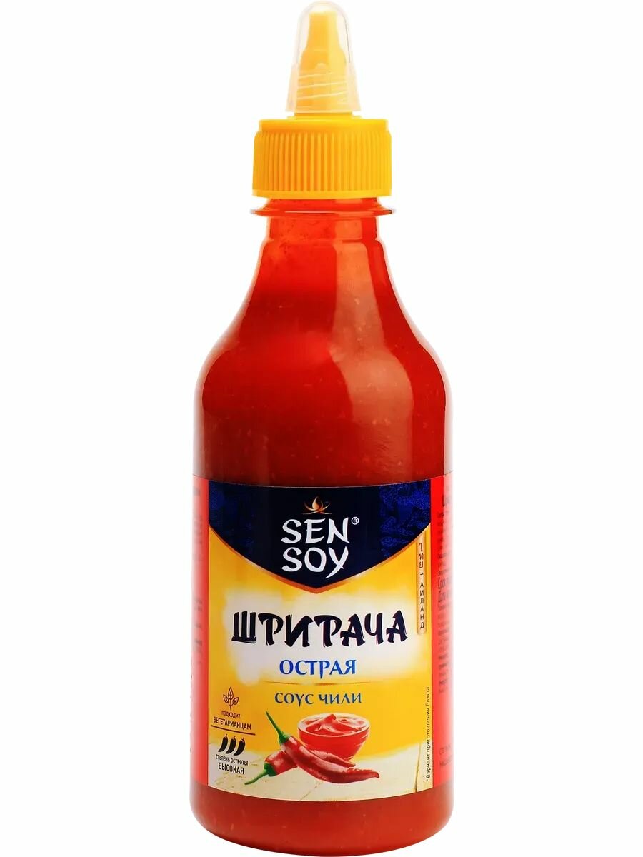 Соус SENSOY Премиум столовый "Чили Шрирача Острая" /пластик/ 310мл