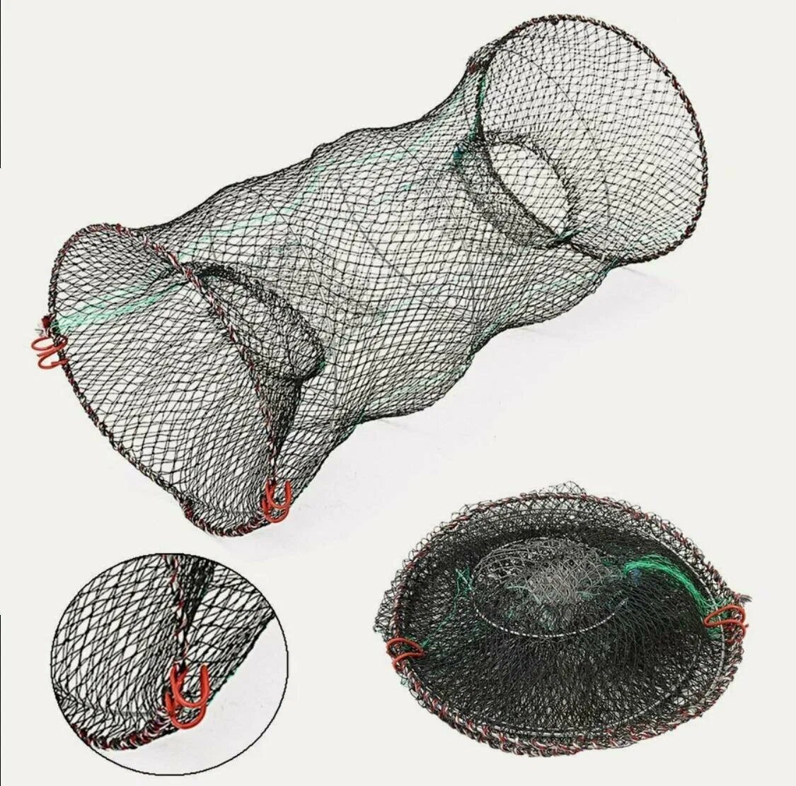 Раколовка, длина 100 см, диаметр 50 см, верша рыболовная, садок для рыбалки