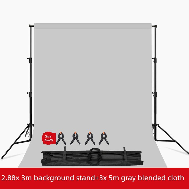 2.88* 3m Фотостойка для фона 2.6x2м, телескопическая портативная мобильная стойка для фотостудии, реквизит для