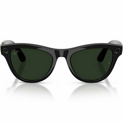 Умные Очки Ray-Ban Skyler (Gen 2) с камерой, Shiny Black / Transitions Graphite Green