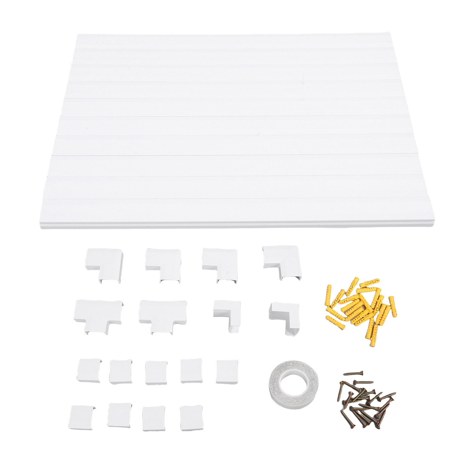 Кабель-канал 10 шт, ПВХ, 24x14мм, для 5-6 сетевых кабелей