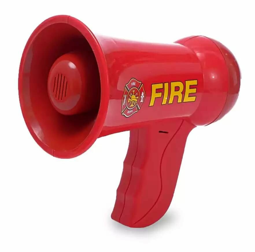 Рупор КНР пожарный, с сиреной, пластиковый
